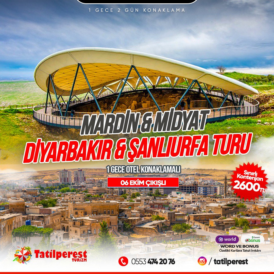 Adana Tur, Adana gezi ve Adana çıkışlı turlar