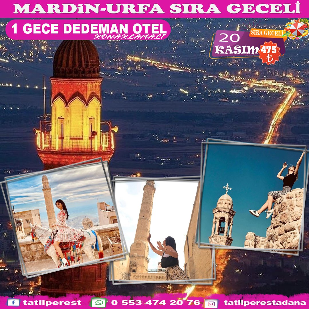 Adana Tur, Adana gezi ve Adana çıkışlı turlar